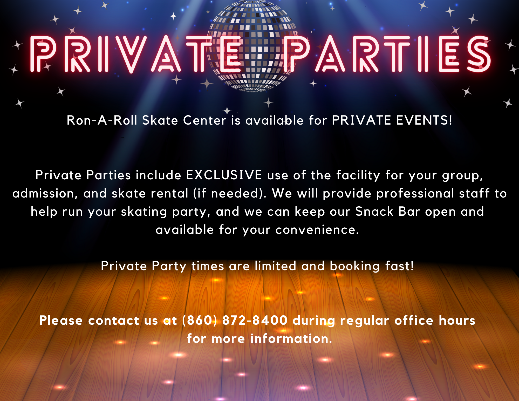 Private Parties – Perfect for Birthday Parties And Family Fun